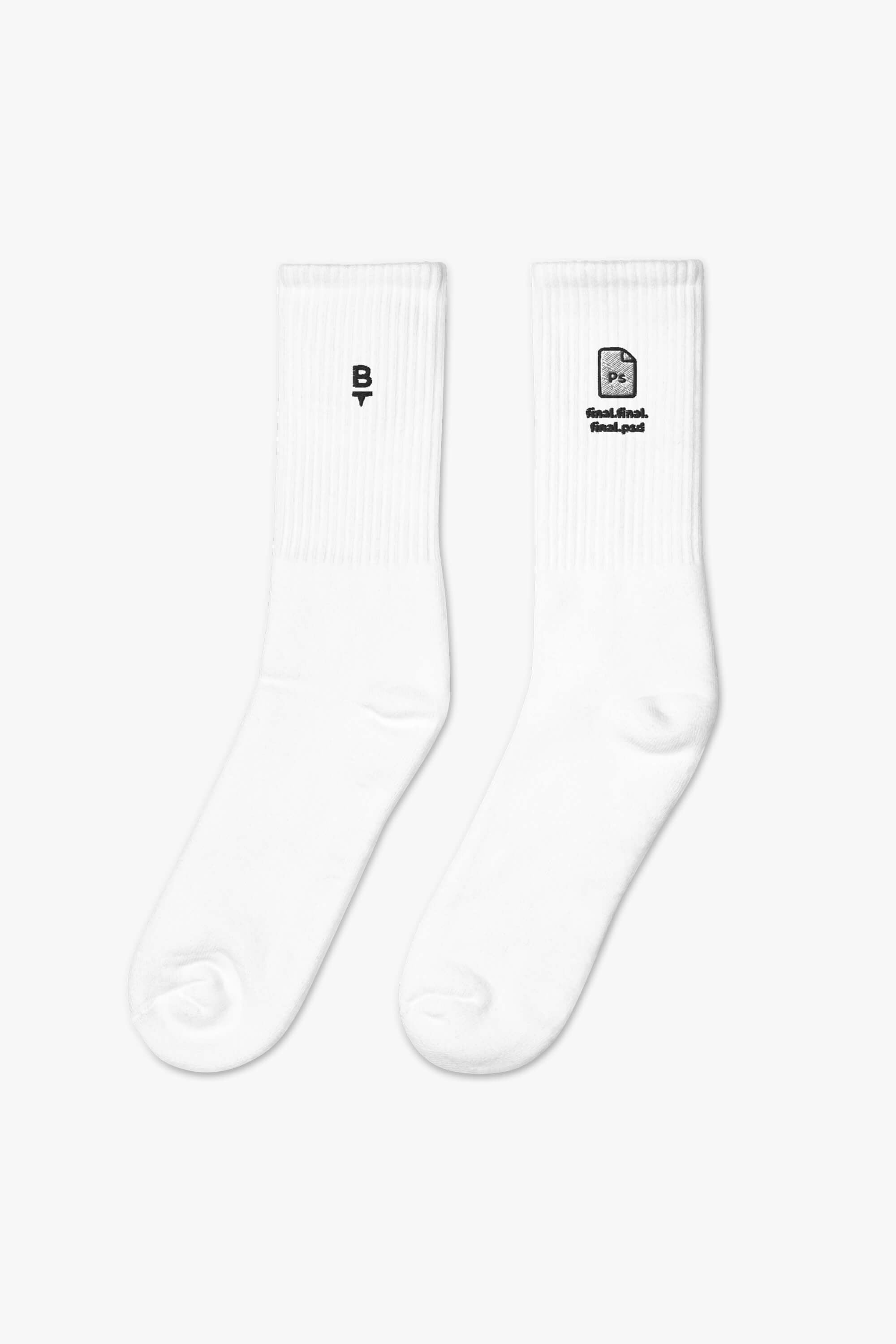 Final Final PSD Embroidered Socks – BOOM GmbH